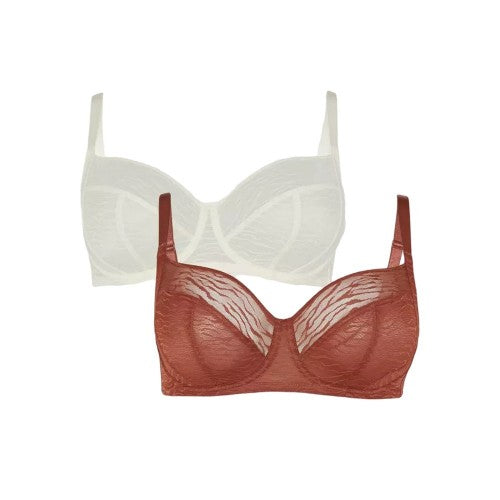 Gorgeous Womens/Ladies Animal Print Mesh Bra (Pack of 2) – Universal ...