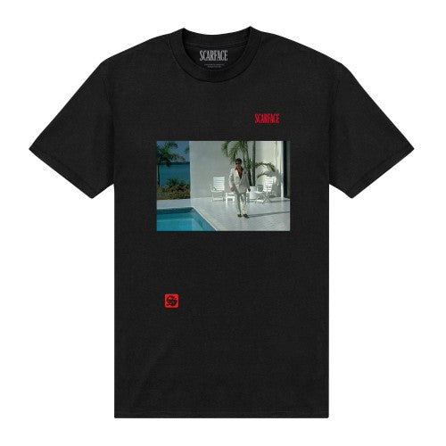 Scarface Unisex Adult Pool Scene Tony Montana T-Shirt – Universal Textiles