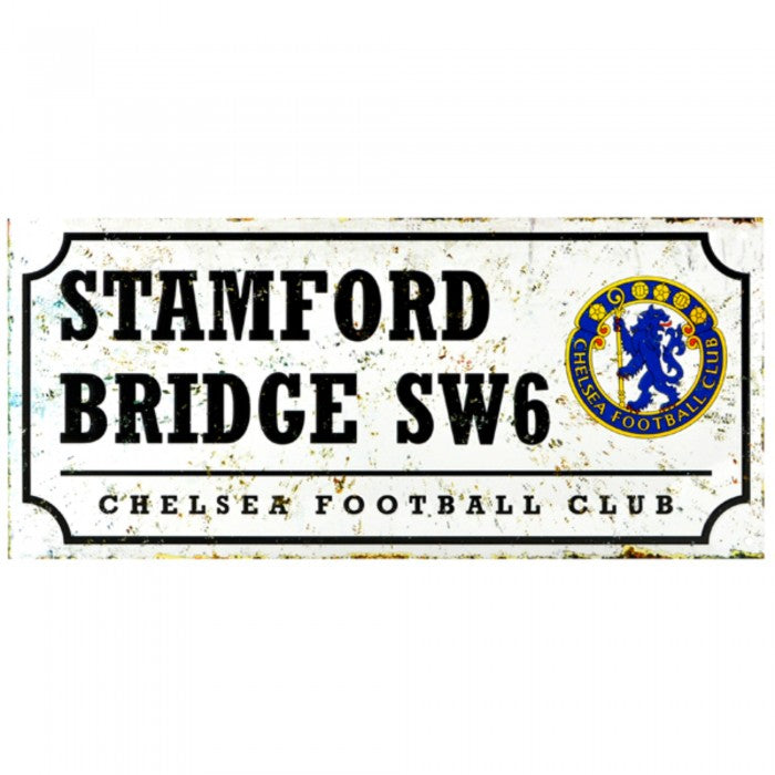 Chelsea FC Retro Football Street Sign – Universal Textiles