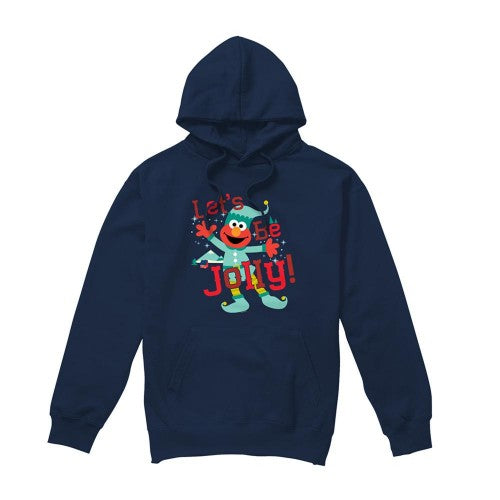 Sesame Street Unisex Adult Let´s Be Jolly Elmo Elf Christmas Hoodie ...