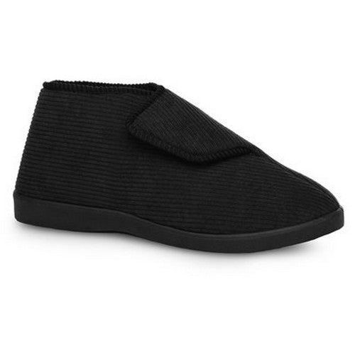 Slumberzzz Mens Corduroy Easy Access Slipper – Universal Textiles