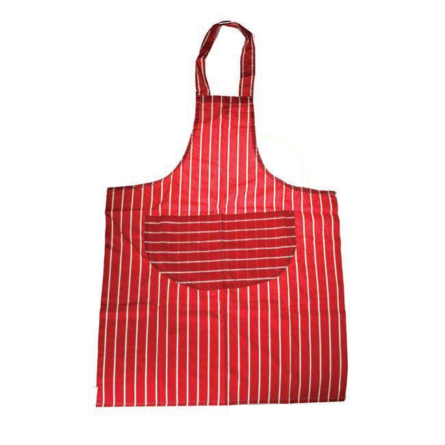 Butchers Stripe Apron Red | Discounts on great Brands