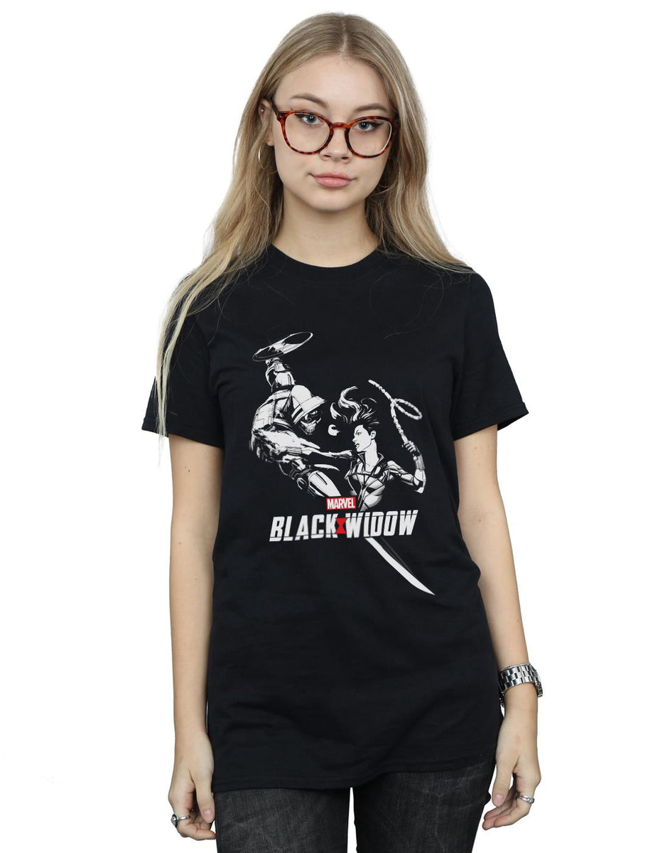 Marvel Womens/Ladies Black Widow Movie Taskmaster Battle Cotton