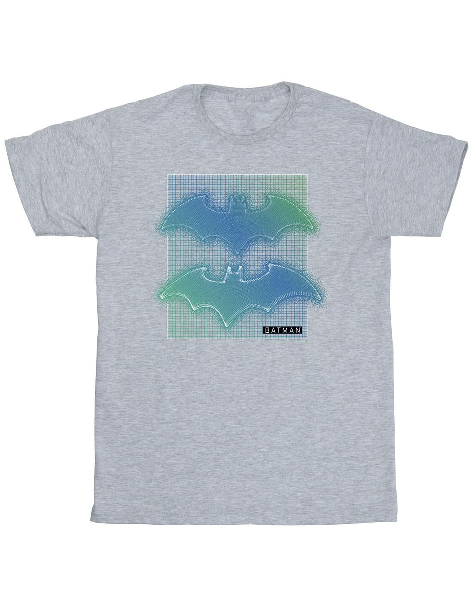 DC Comics Mens Batman Grid Gradient T-Shirt | Discounts on great Brands