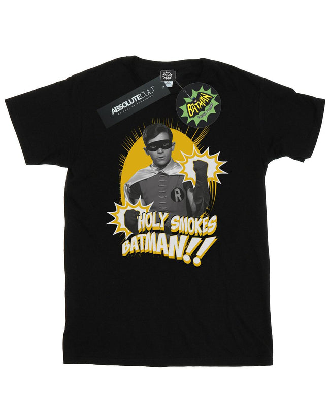 DC Comics Mens Batman TV Series Robin Holy Smokes T-Shirt | Discounts ...