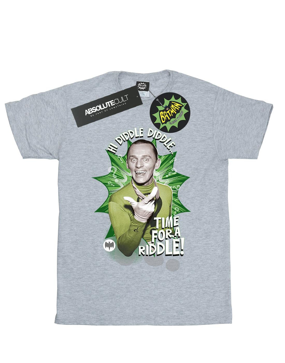 DC Comics Mens Batman TV Series The Riddler Time for a Riddle T-Shirt ...