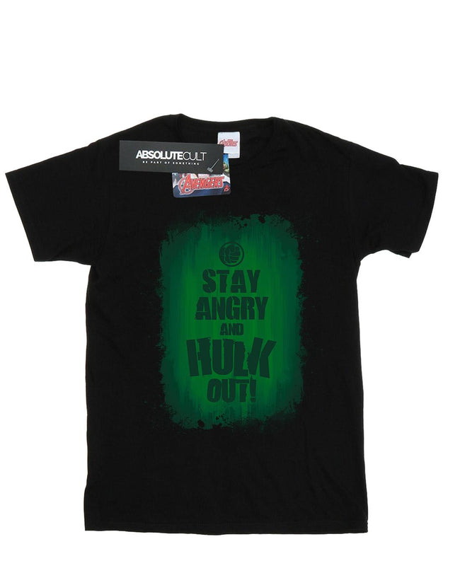 Marvel Mens Hulk Stay Angry T-Shirt | Discounts on great Brands