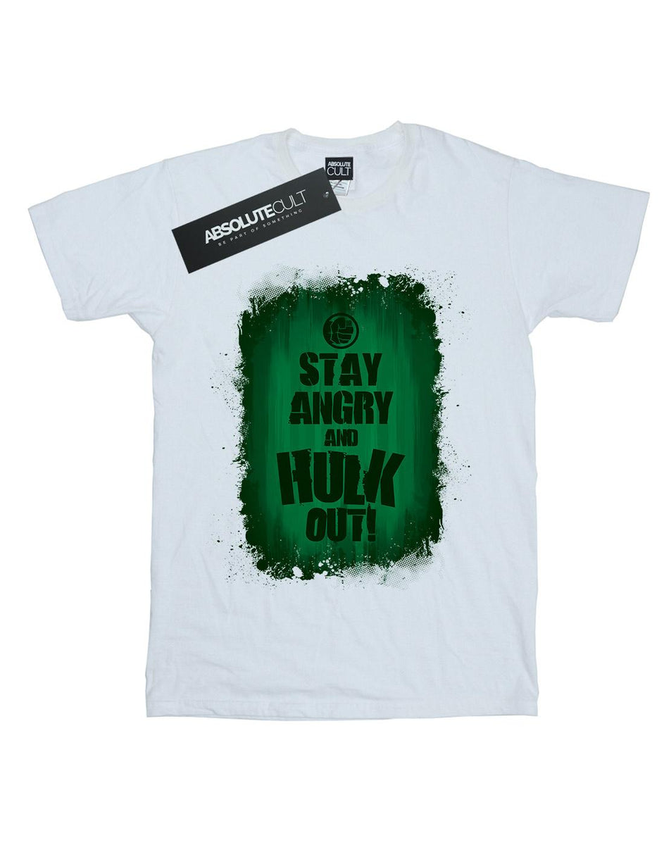 Marvel Mens Hulk Stay Angry T-Shirt | Discounts on great Brands