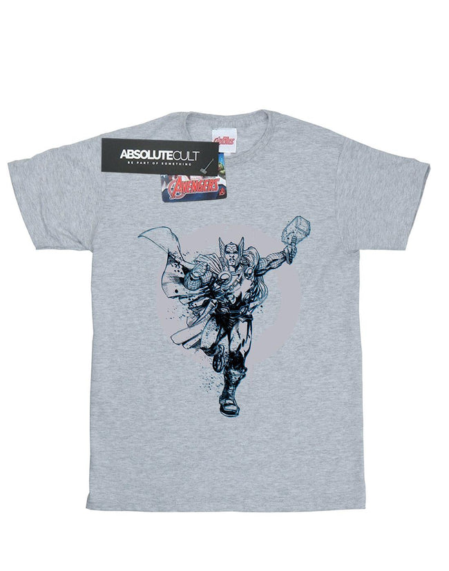 Marvel Mens Thor Circle T-Shirt | Discounts on great Brands
