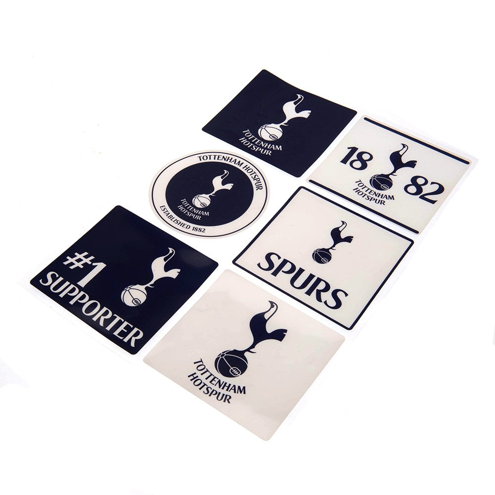Tottenham Hotspur FC Crest Car Decal Set (Pack of 6) One Size / Navy ...