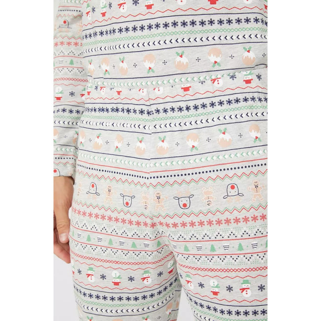 Debenhams Mens Fair Isle Long Pyjama Set | Discounts on great Brands