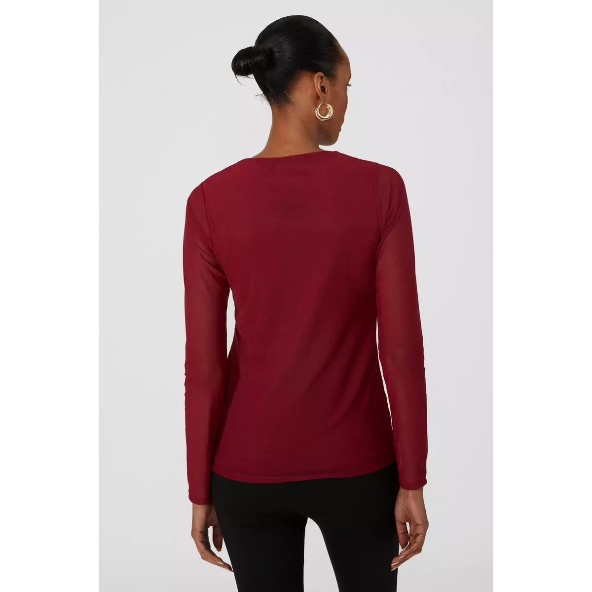 Principles Womens/Ladies Mesh Twist Neck Long-Sleeved Top | Discounts ...