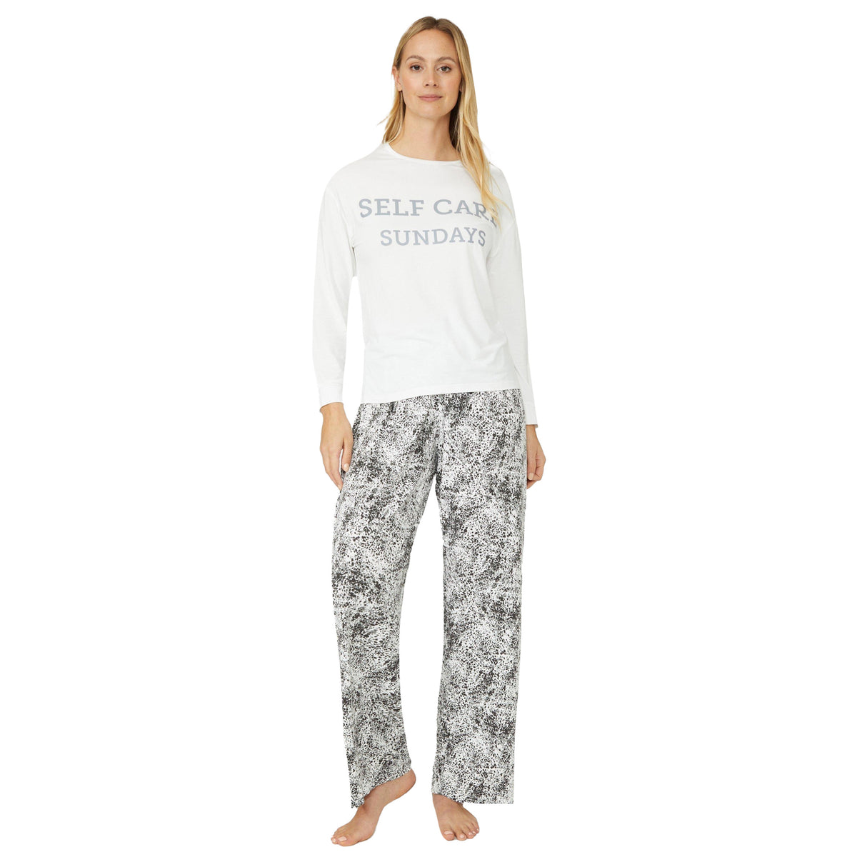 Debenhams Womens/Ladies Self Care Sunday Petite Long Pyjama Set ...