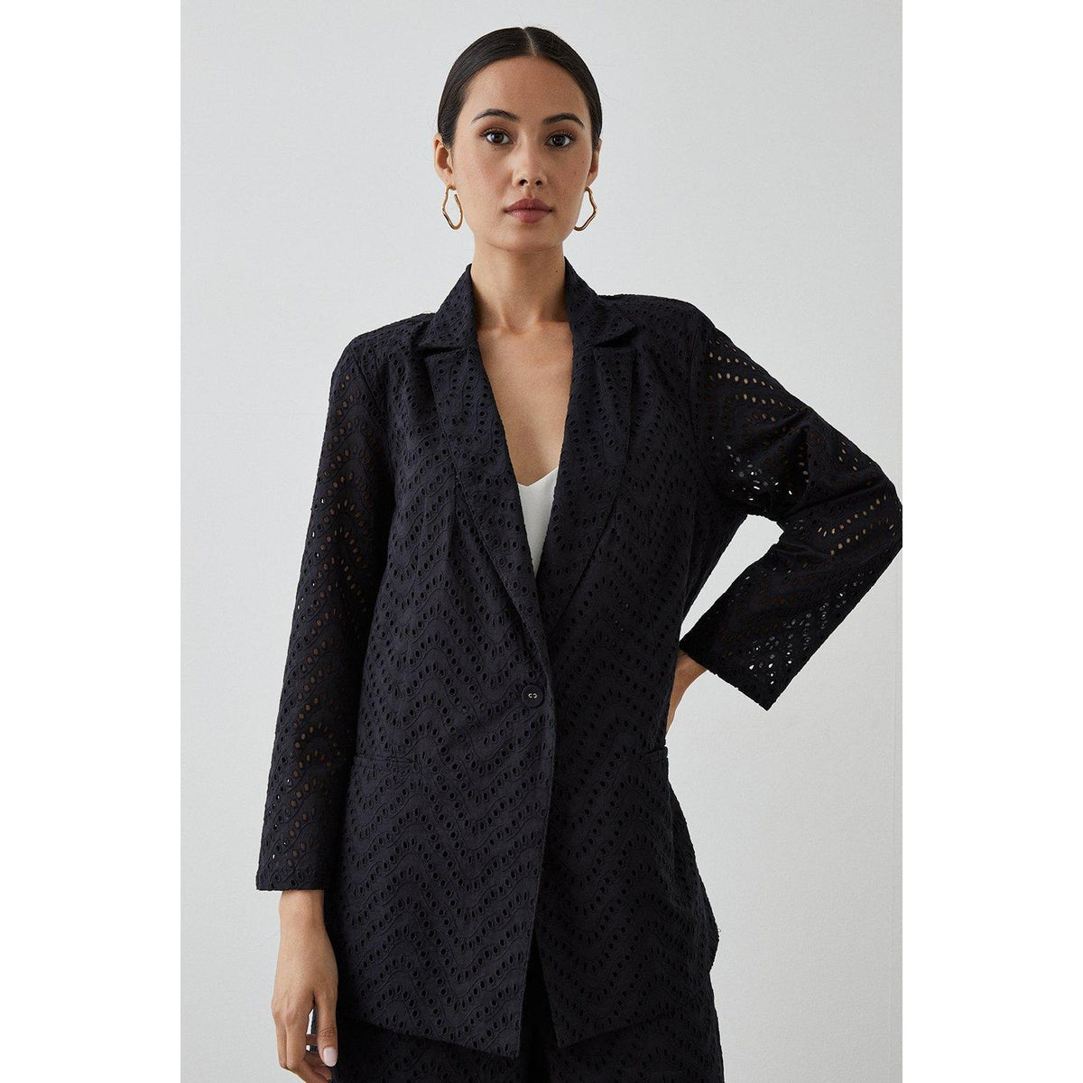 Principles Womens/Ladies Broderie 3/4 Sleeve Blazer | Discounts on ...