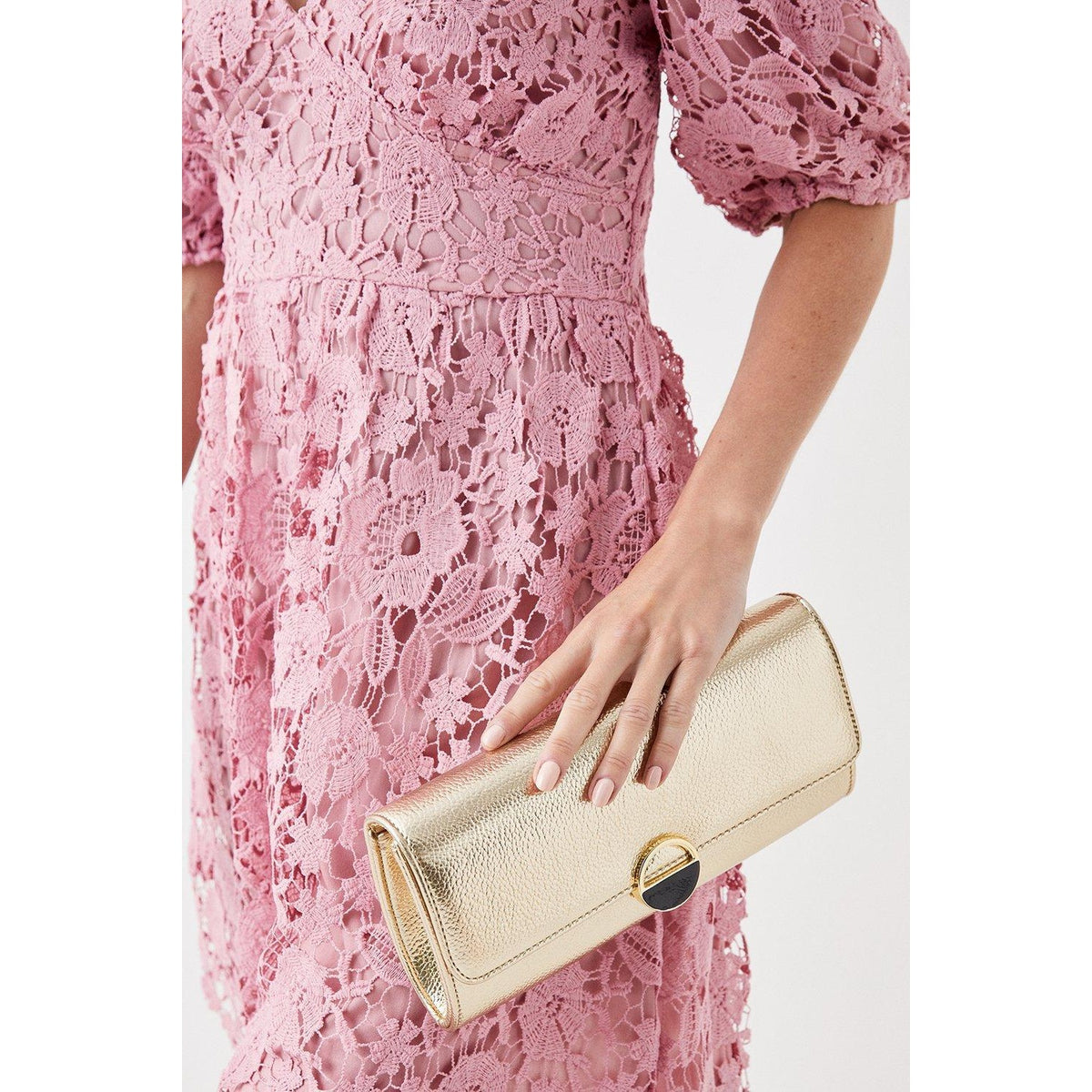 Dorothy Perkins Becca Metallic Clutch Bag | Discounts on great Brands