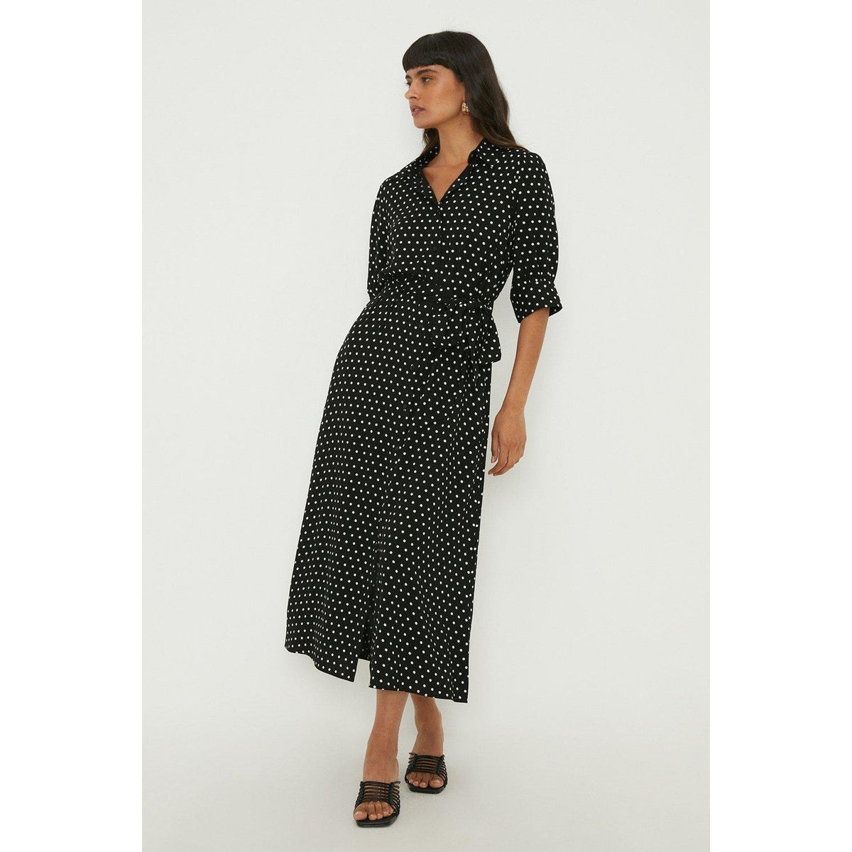 Dorothy Perkins Womens/Ladies Spotted Midi Shirt Dress | Discounts on ...