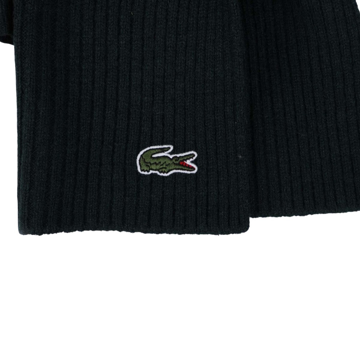 Lacoste Rectangular Wool Ribbed Scarf | Discounts on great Brands
