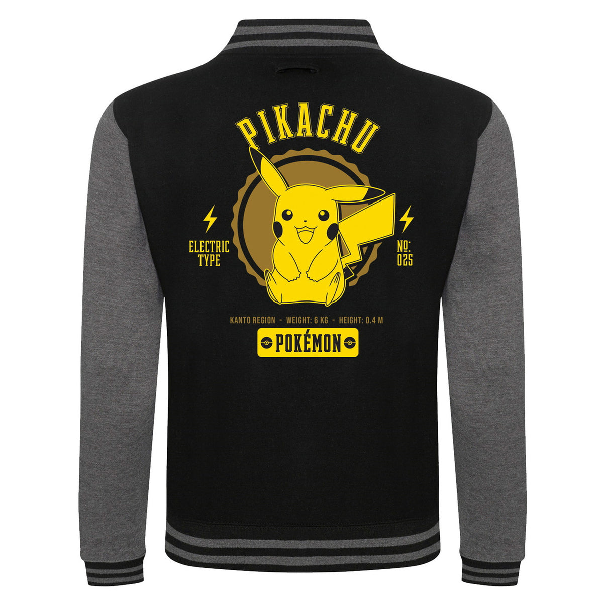Pokemon Unisex Adult Collegiate Pikachu Varsity Jacket | Discounts on ...