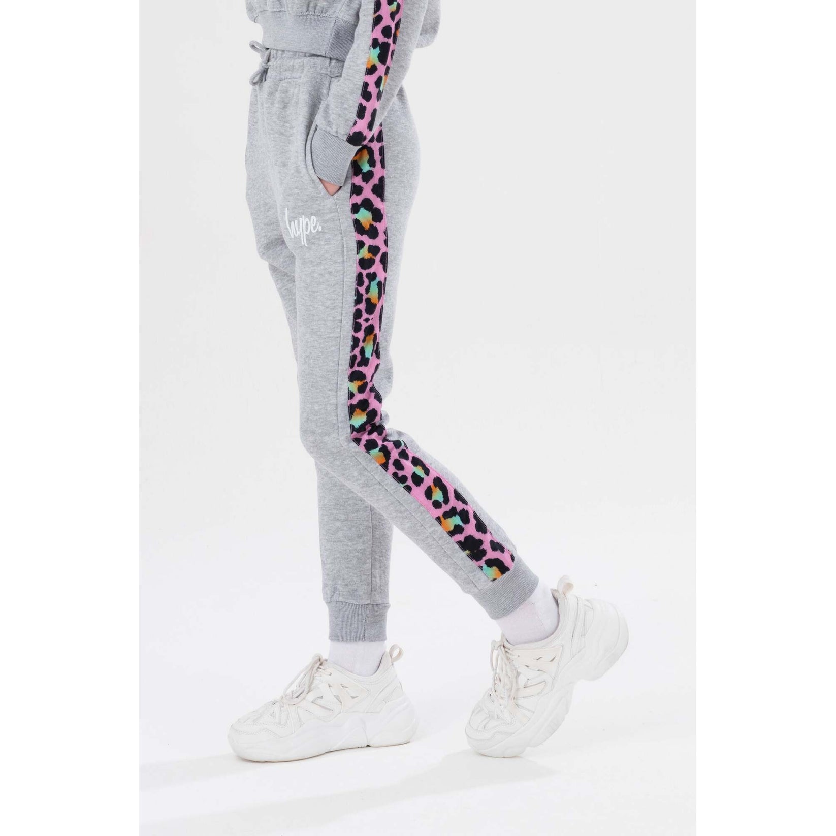 Hype Childrens/Kids Disco Leopard Print Tracksuit Set – Universal Textiles