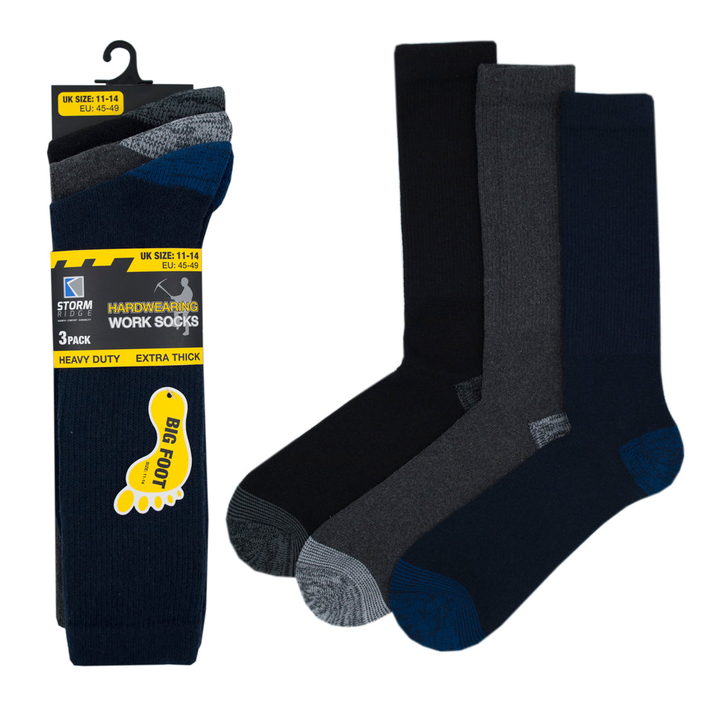 Storm Ridge Mens Hardwearing Work Socks (3 Pairs) | Discounts on great ...
