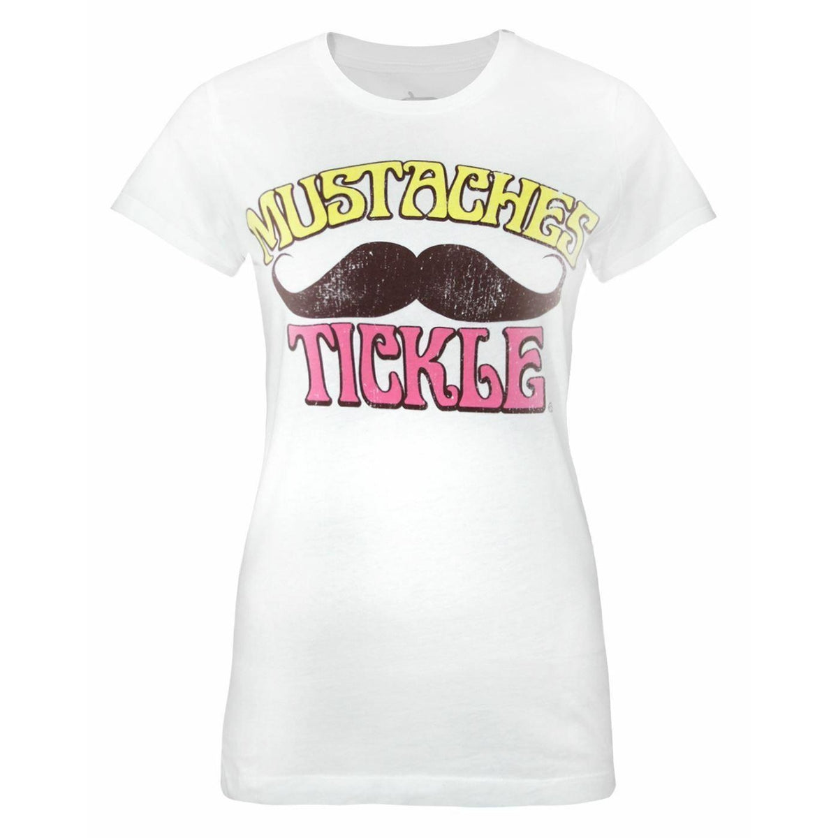 Goodie Two Sleeves Womens/Ladies Moustaches Tickle T-Shirt | Discounts ...