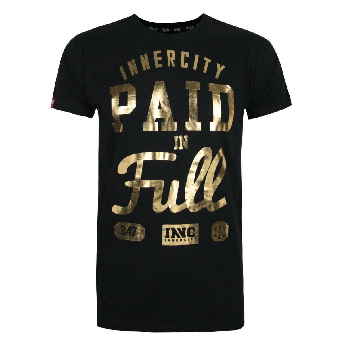 INNERCITY Mens Paid In Full Foil T-Shirt | Discounts on great Brands