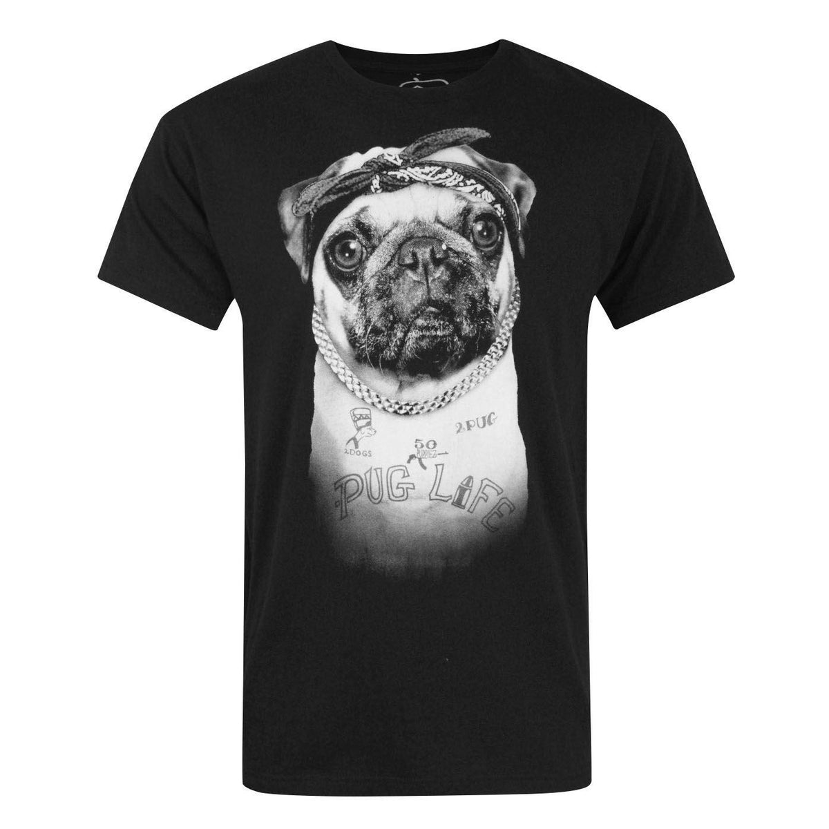 Goodie Two Sleeves Mens Pug Tupac Shakur T-Shirt | Discounts on great ...