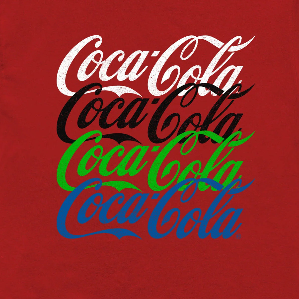 Coca-Cola Unisex Adult Repeat Logo T-Shirt | Discounts on great Brands