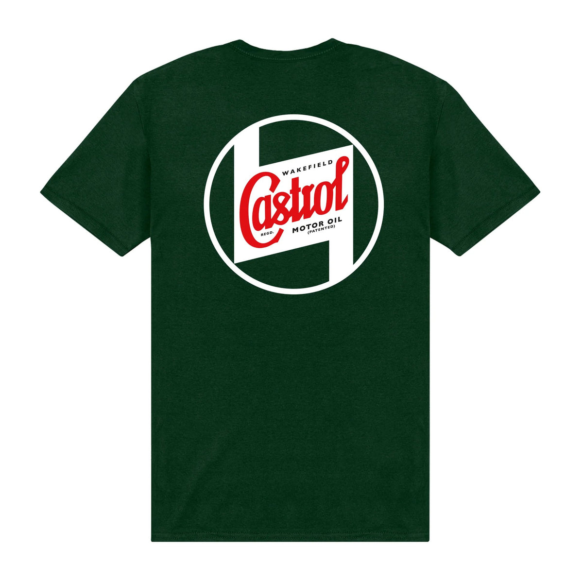 Castrol Unisex Adult Circle Logo Pocket Print T-Shirt | Discounts on ...