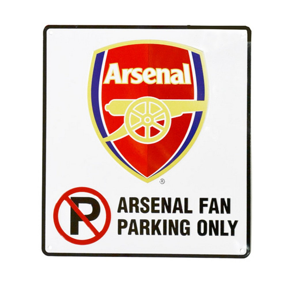 Arsenal FC Official Metal Football Crest No Parking Sign | Discounts on ...