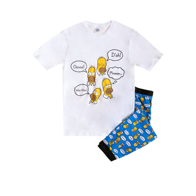 The Simpsons Mens Speech Bubble Pyjama Set | Discounts on great Brands