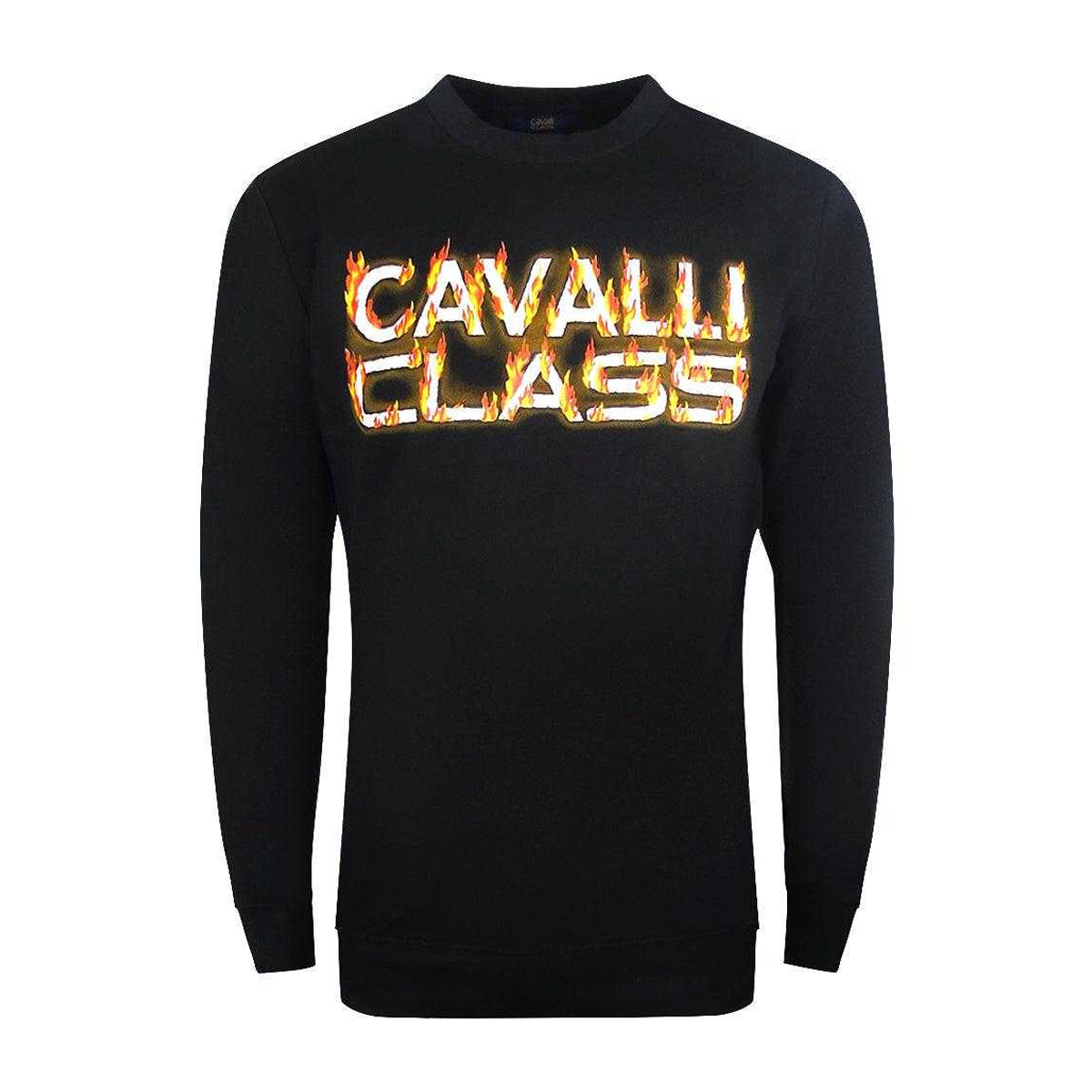 Cavalli Class Unisex Adult Fire Logo Sweatshirt | Discounts on great Brands
