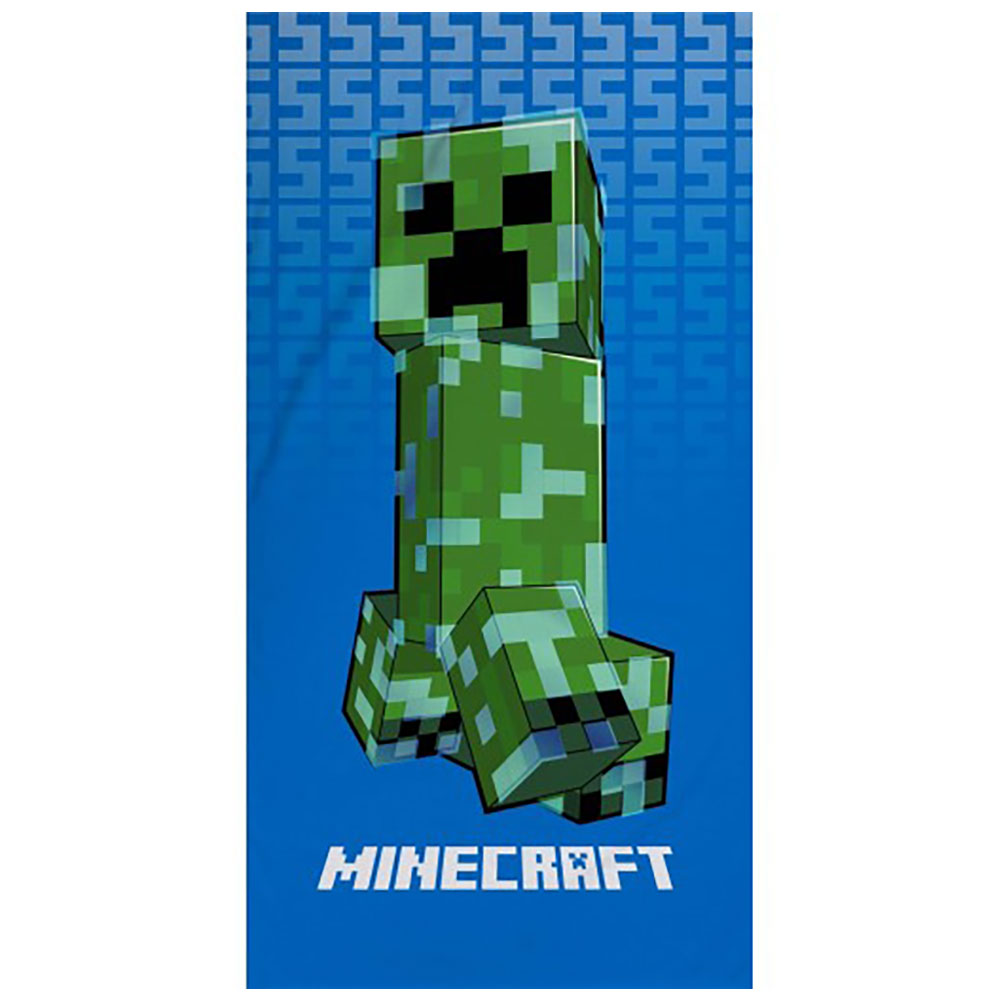 Minecraft Creeper Velour Beach Towel – Universal Textiles