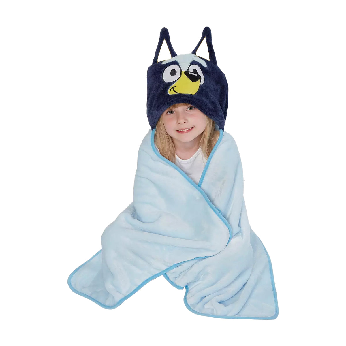 Bluey Childrens/Kids Hooded Towel One Size / Baby Blue | Discounts on ...