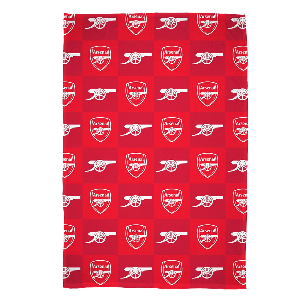 Arsenal FC Polyester Checkered Fleece Blanket – Universal Textiles