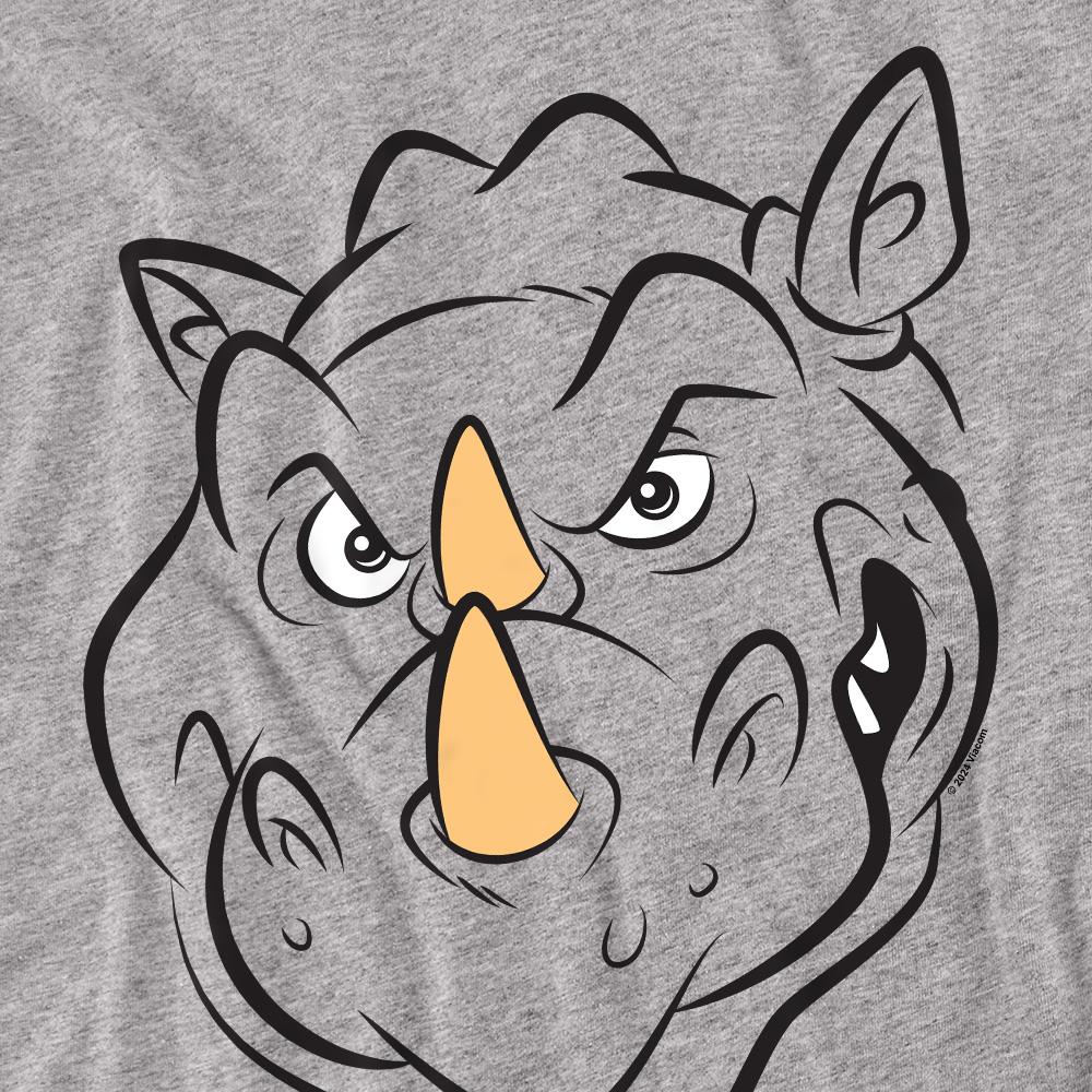 Teenage Mutant Ninja Turtles Unisex Adult Rocksteady Face T-Shirt ...