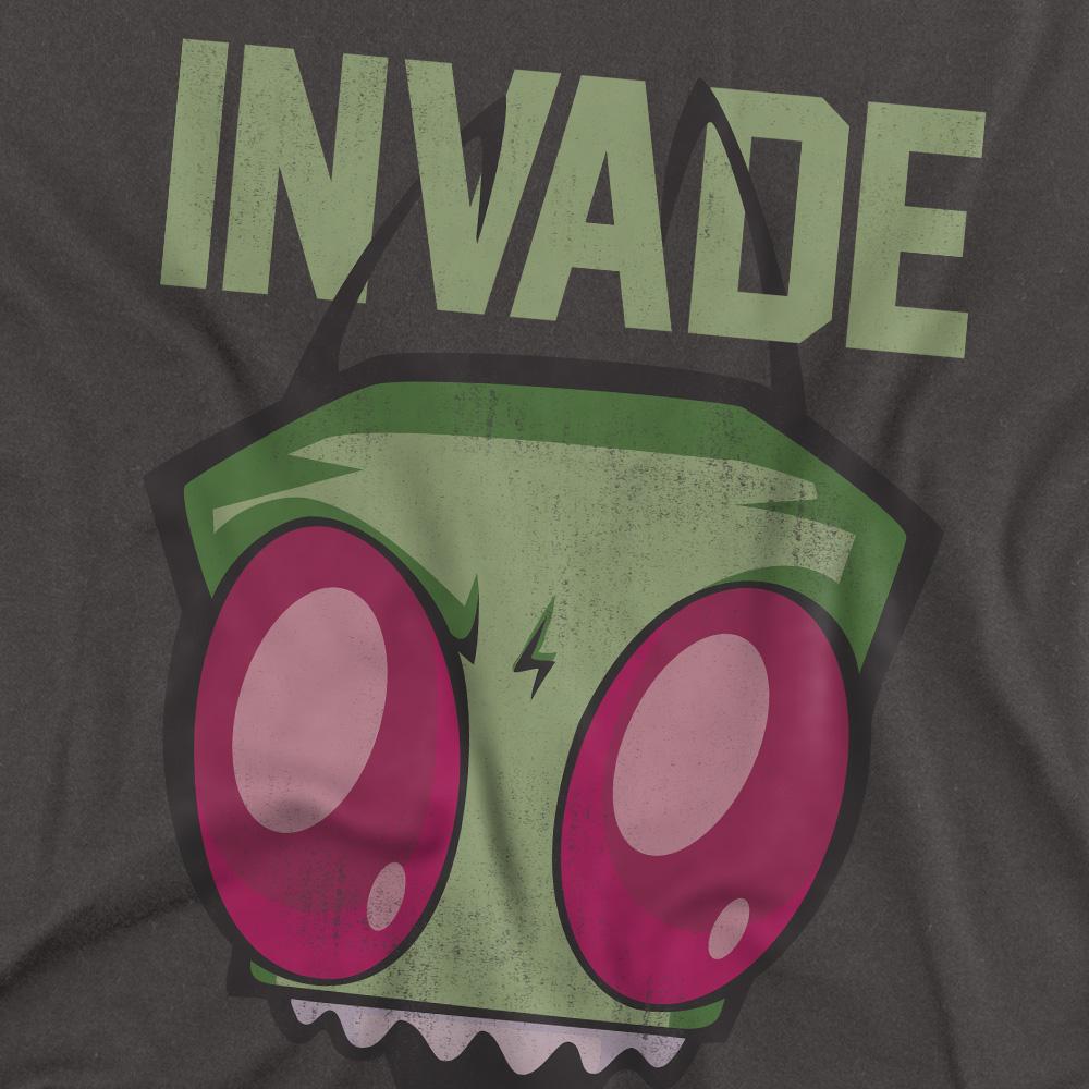 Invader Zim Unisex Adult Invade T-Shirt | Discounts on great Brands