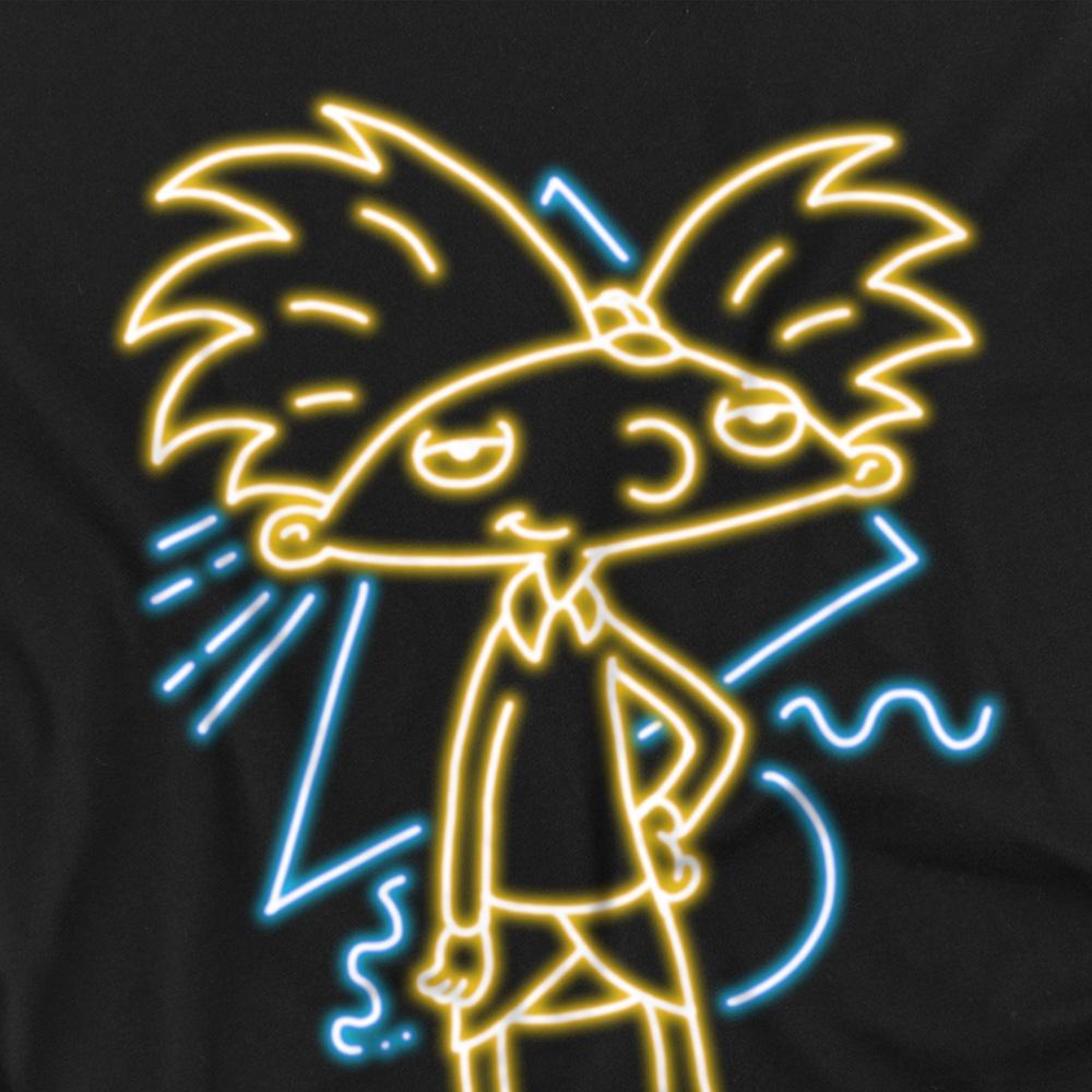 Hey Arnold! Unisex Adult Neon T-Shirt | Discounts on great Brands
