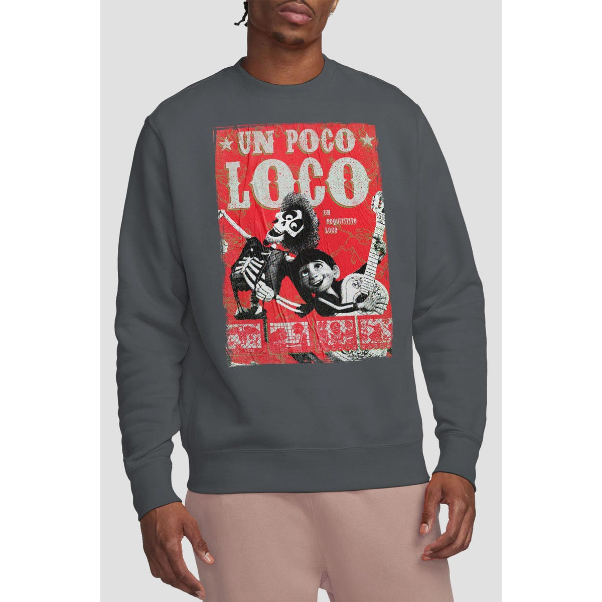 Coco Unisex Adult Un Poco Loco Hector Poster Sweatshirt | Discounts on ...