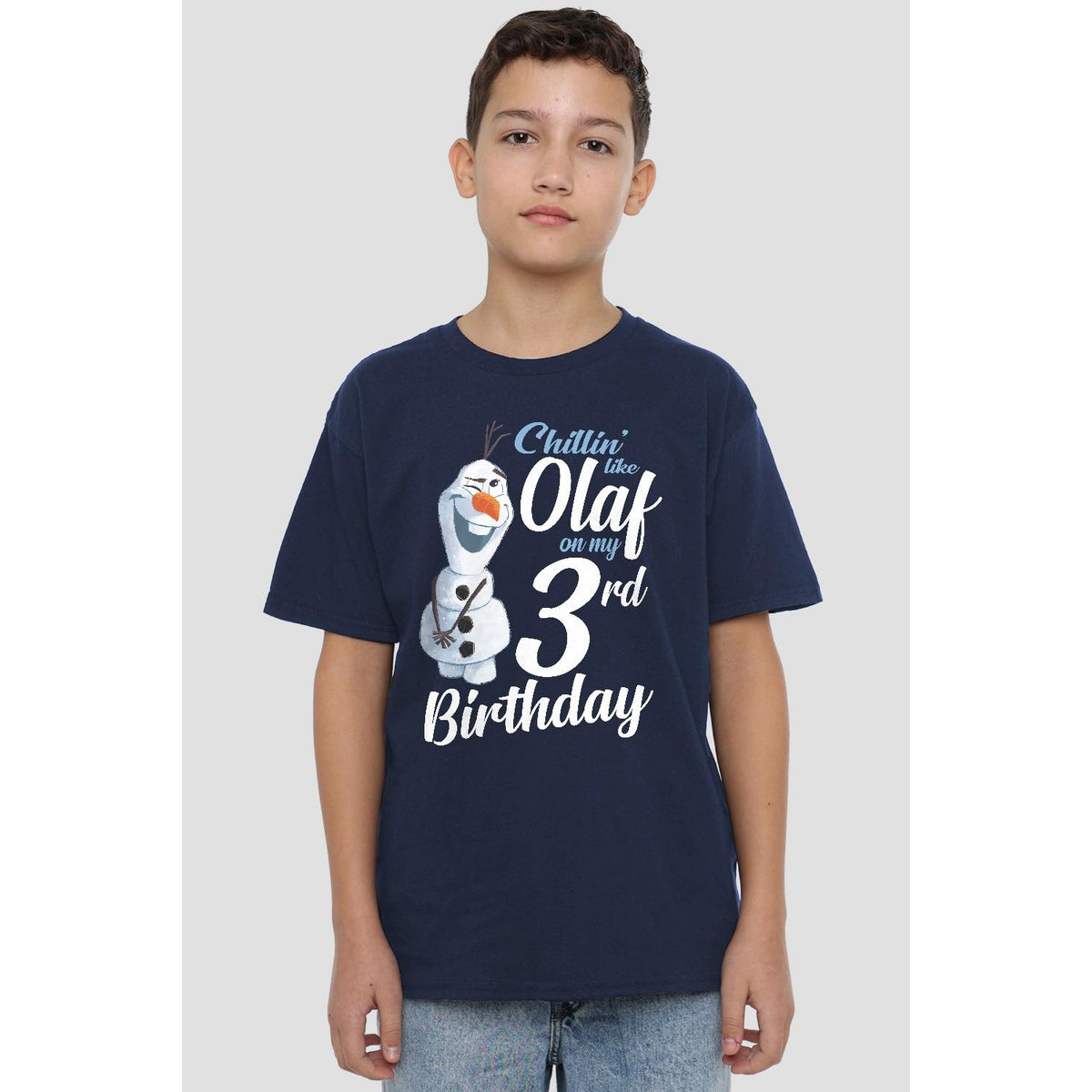 Frozen Childrens/Kids Chillin Like Olaf 3rd Birthday T-Shirt ...