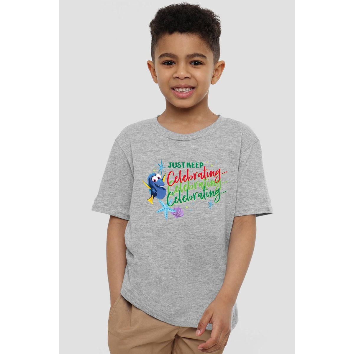 Finding Nemo Childrens/Kids Just Keep Celebrating Dory T-Shirt 3-4 ...