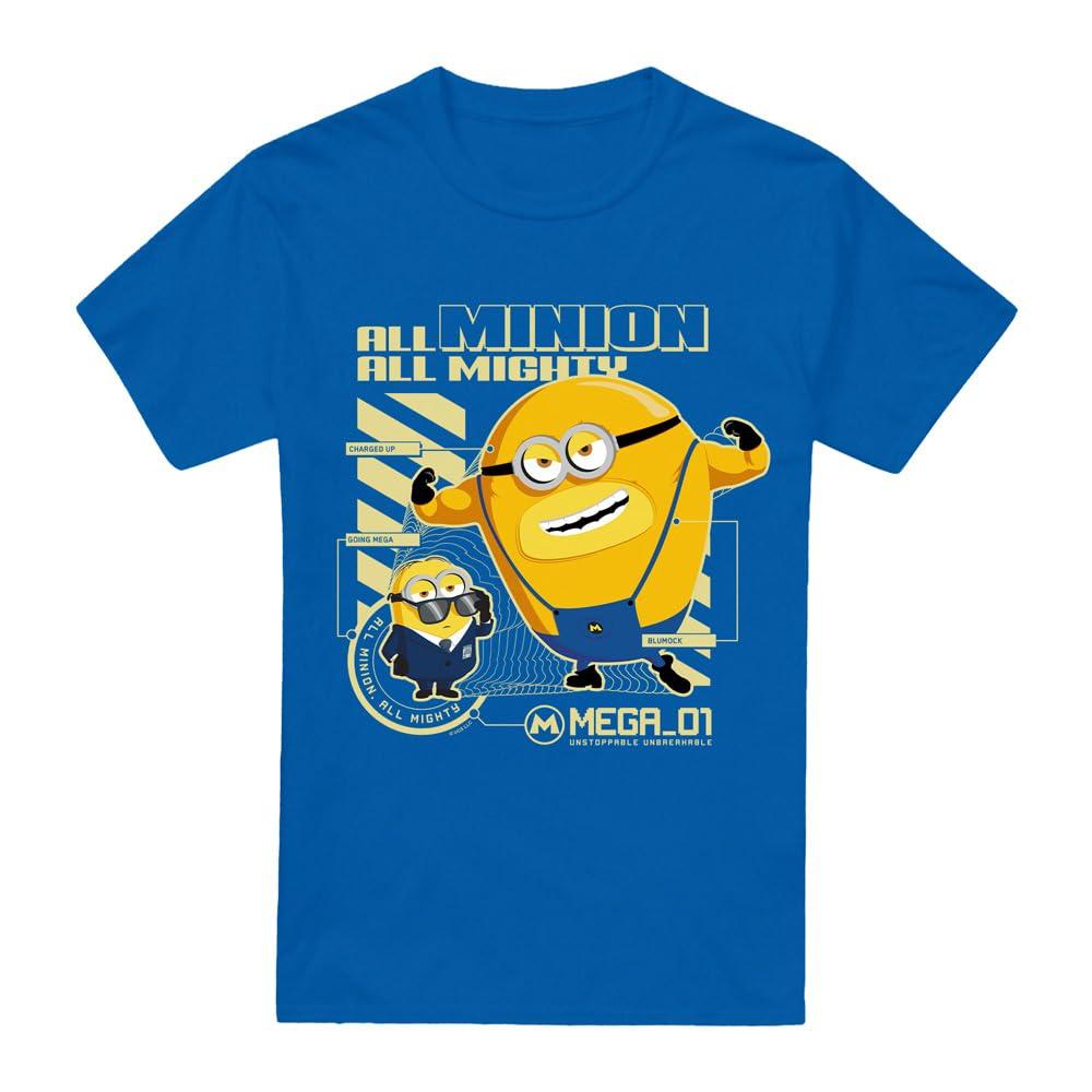 Despicable Me 4 Mens Mega Minions Blueprint T-Shirt | Discounts on ...