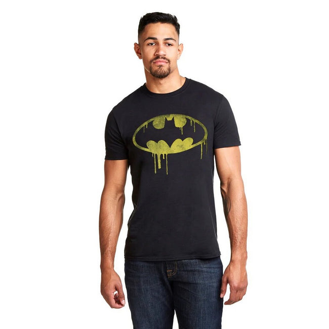 Batman Mens Logo Drip T-Shirt | Discounts on great Brands