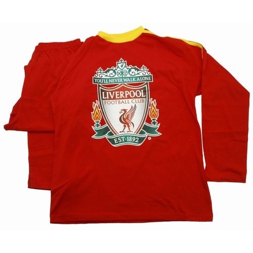 Kids/Childrens Liverpool FC Football Pyjamas/Nightwear in Red ...