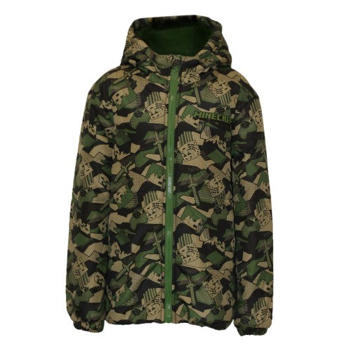 Minecraft Girls AOP Creeper Camo Puffer Jacket | Discounts on great Brands