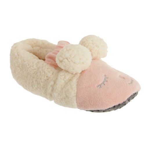 Slumberzzz Childrens Girls Slip On Sheep Slippers – Universal Textiles