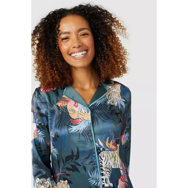 Debenhams Womens/Ladies Jungle Satin Nightie | Discounts on great Brands