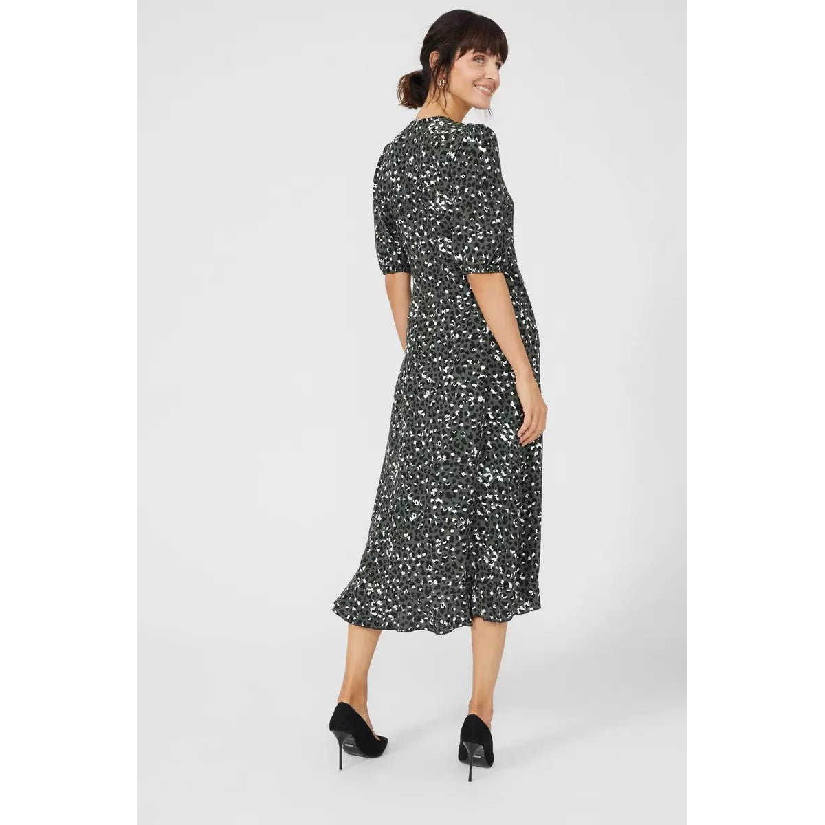 Principles Womens/Ladies Petite Animal Print Wrap Midi Dress ...