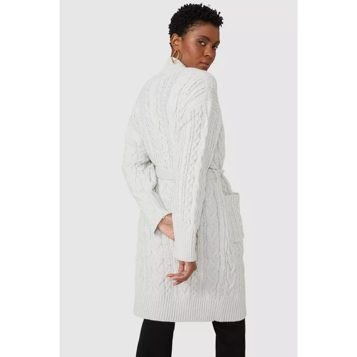 Principles Womens/Ladies Cable Knitted Belt Cardigan | Discounts on ...