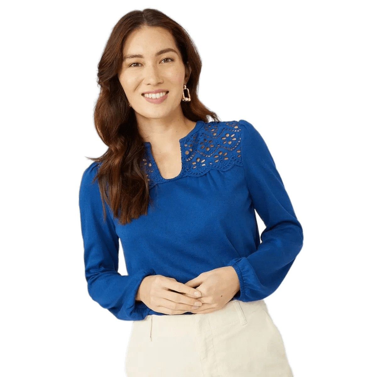 Mantaray Womens/Ladies Crochet Pointelle Top | Discounts on great Brands
